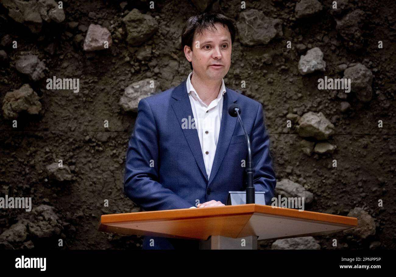 THE HAGUE - JC Sneller D66 during a plenary debate in the House of ...