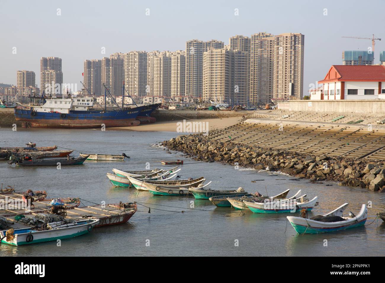 Fishing Boats the at the Putian Harbour, China Stock Photo - Alamy