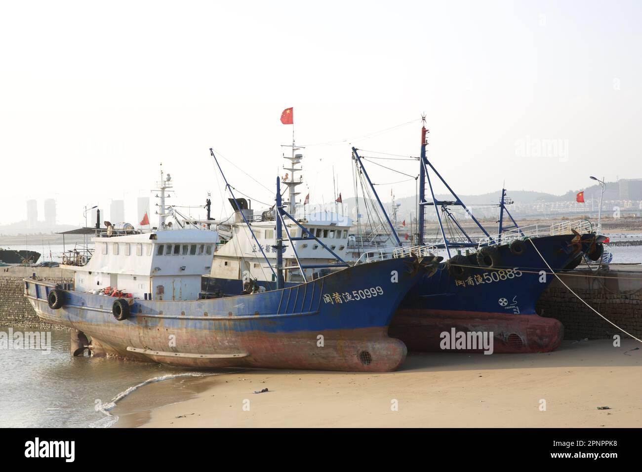 Fishing Boats the at the Putian Harbour, China Stock Photo - Alamy