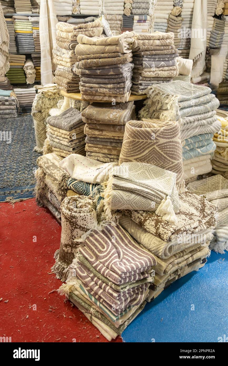 Handmade Carpets at the Craft Fair Stock Photo - Alamy