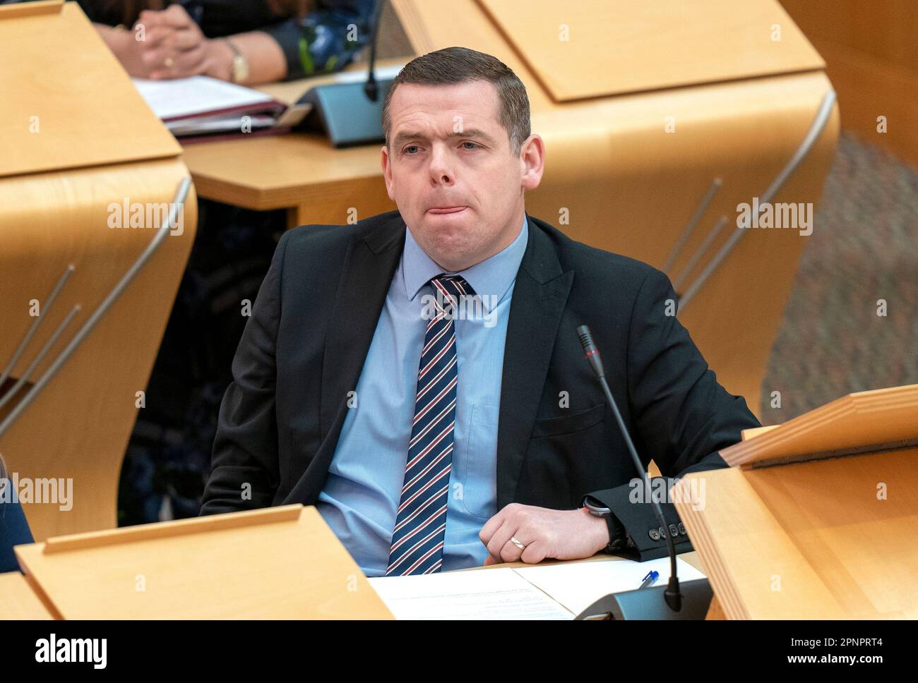 Scottish Conservative leader Douglas Ross during First Minister's ...