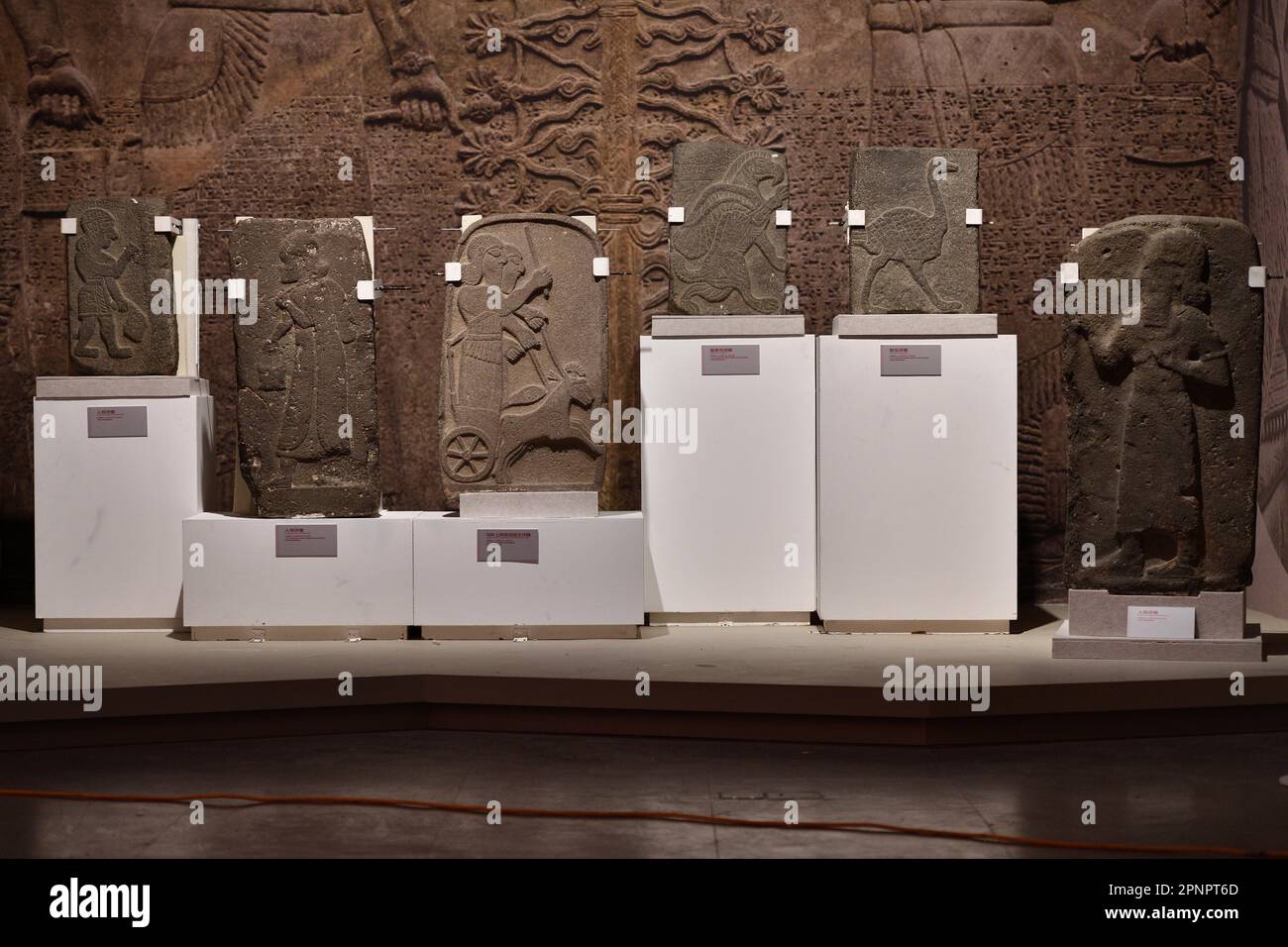 The artifacts from ancient Syria are exhibited at Shanxi Museum in ...