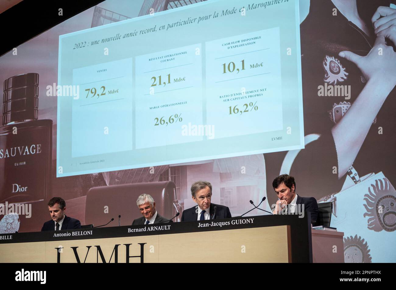 Paris, France. 20th Apr, 2023. Jerome Sibille, LVMH Group Executive ...