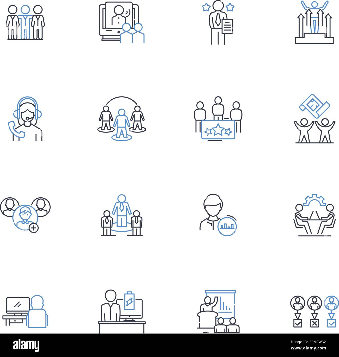 Administrative oversight line icons collection. Supervision, Governance ... Administrative oversight line icons collection. Supervision, Governance ...