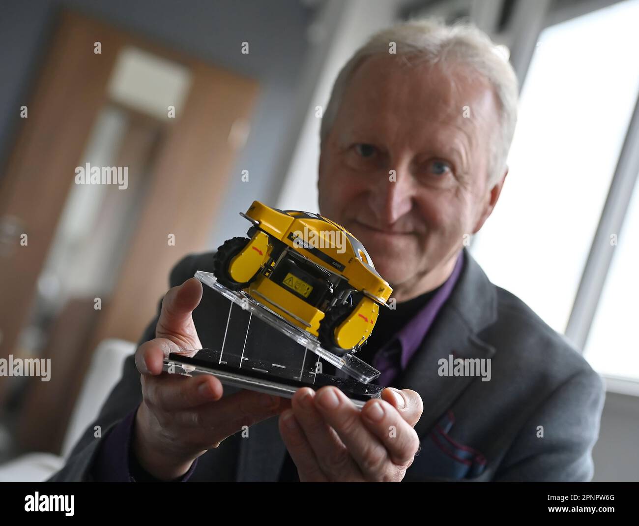 Pohled, Czech Republic. 17th Apr, 2023. Founder Lubomir Dvorak presents ...