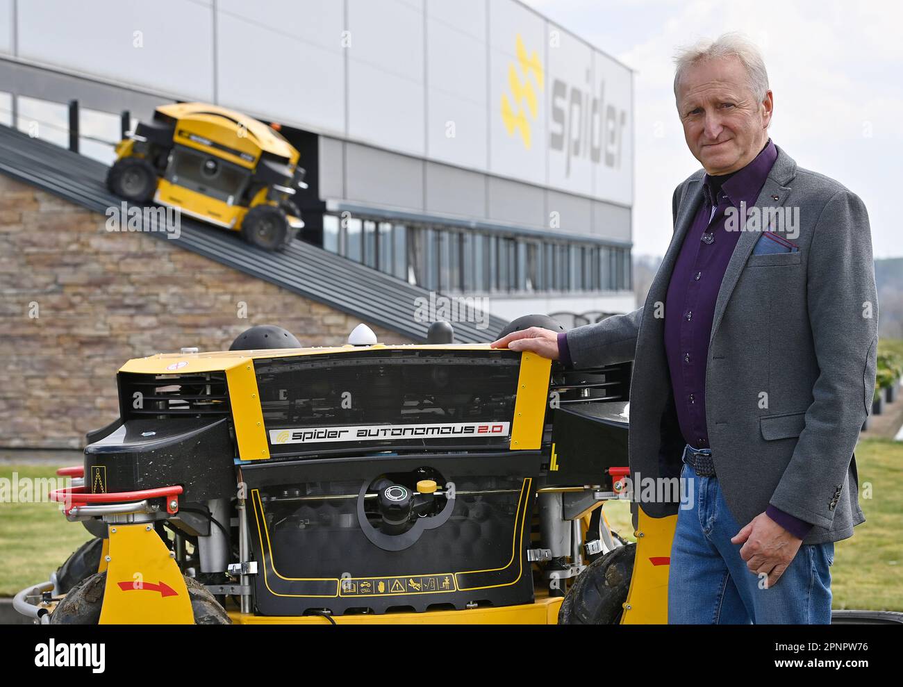 Pohled, Czech Republic. 17th Apr, 2023. Founder Lubomir Dvorak presents ...