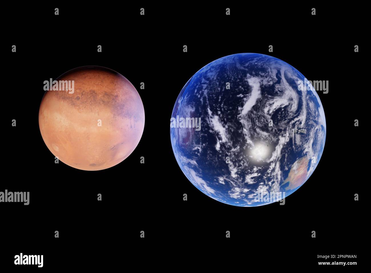 View of mars from earth hi-res stock photography and images - Alamy