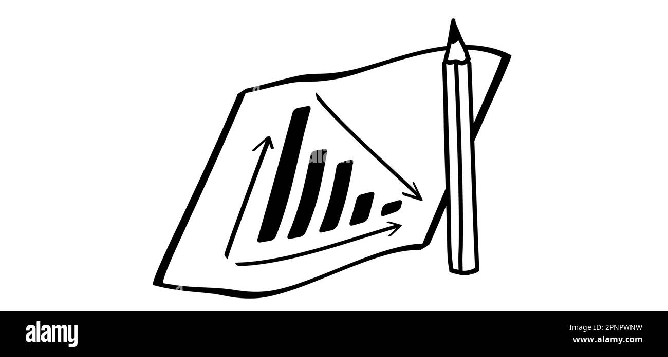 Business graph or candle stick. Cartoon growth progress. Financial ...
