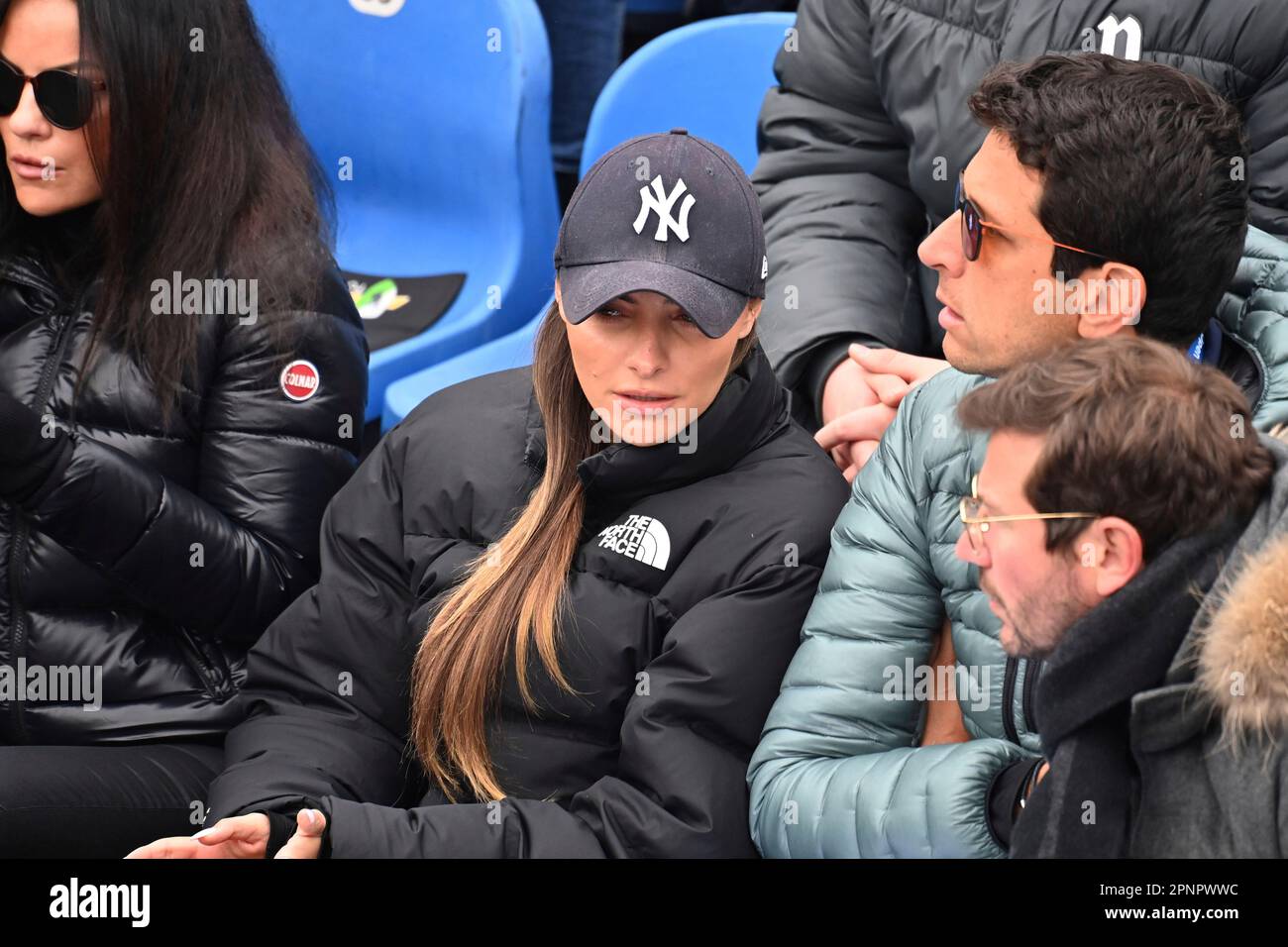 Munich. 20th Apr, 2023. Sophia THOMALLA (withte), friend of Alexander ...