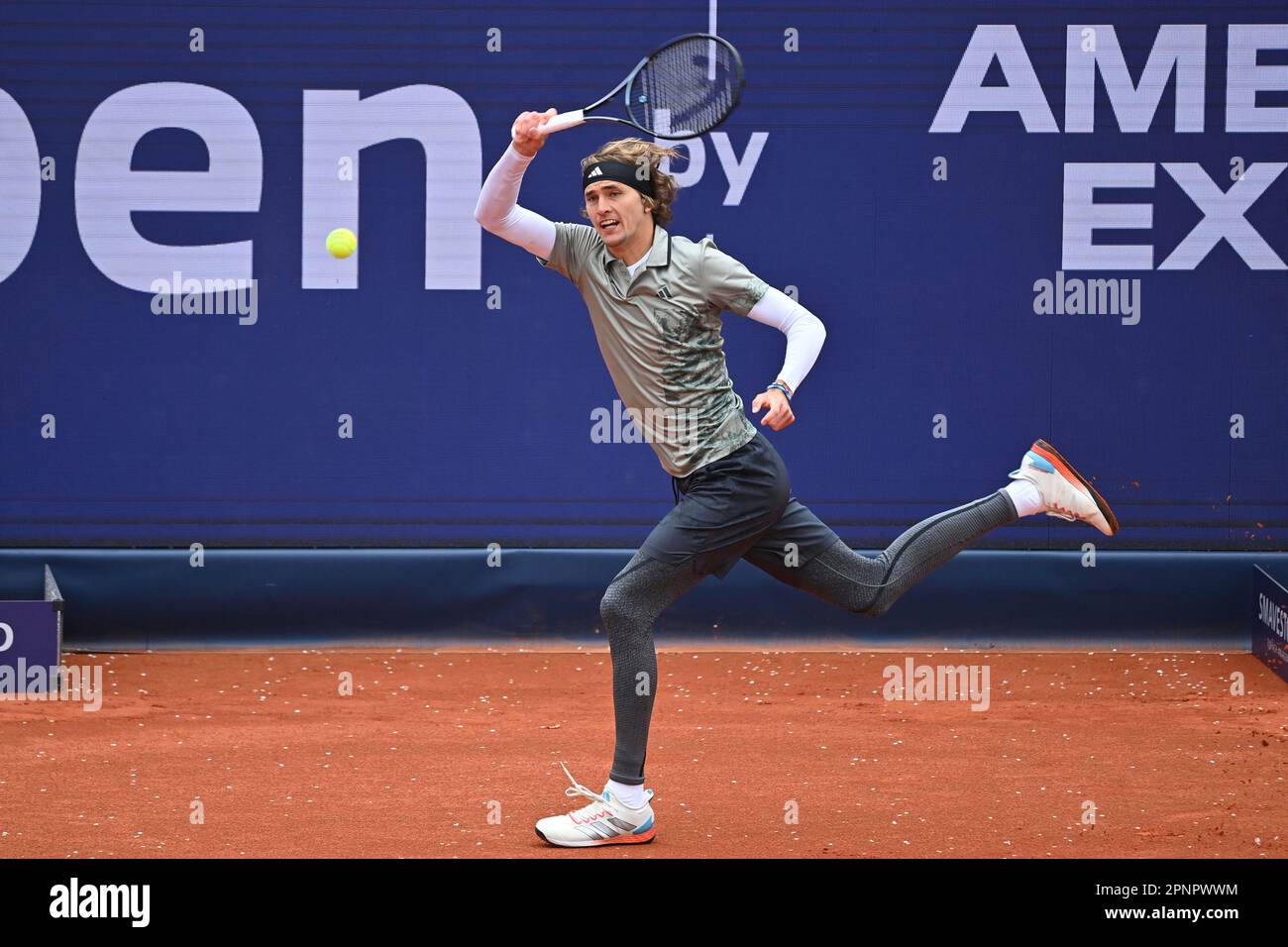 Munich, Deutschland. 20th Apr, 2023. Alexander ZVEREV (GER) action ...