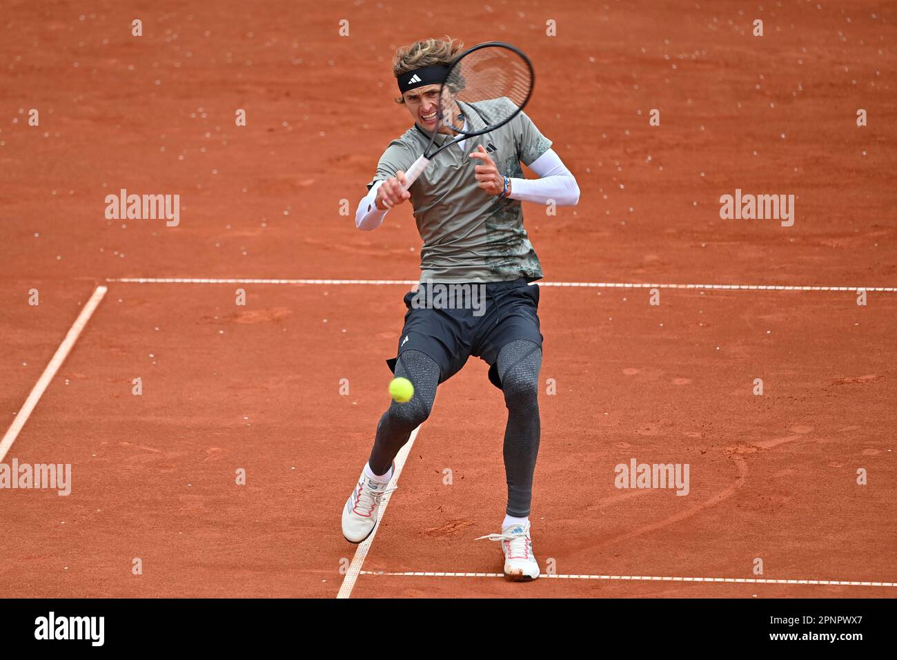 Munich, Deutschland. 20th Apr, 2023. Alexander ZVEREV (GER) action ...