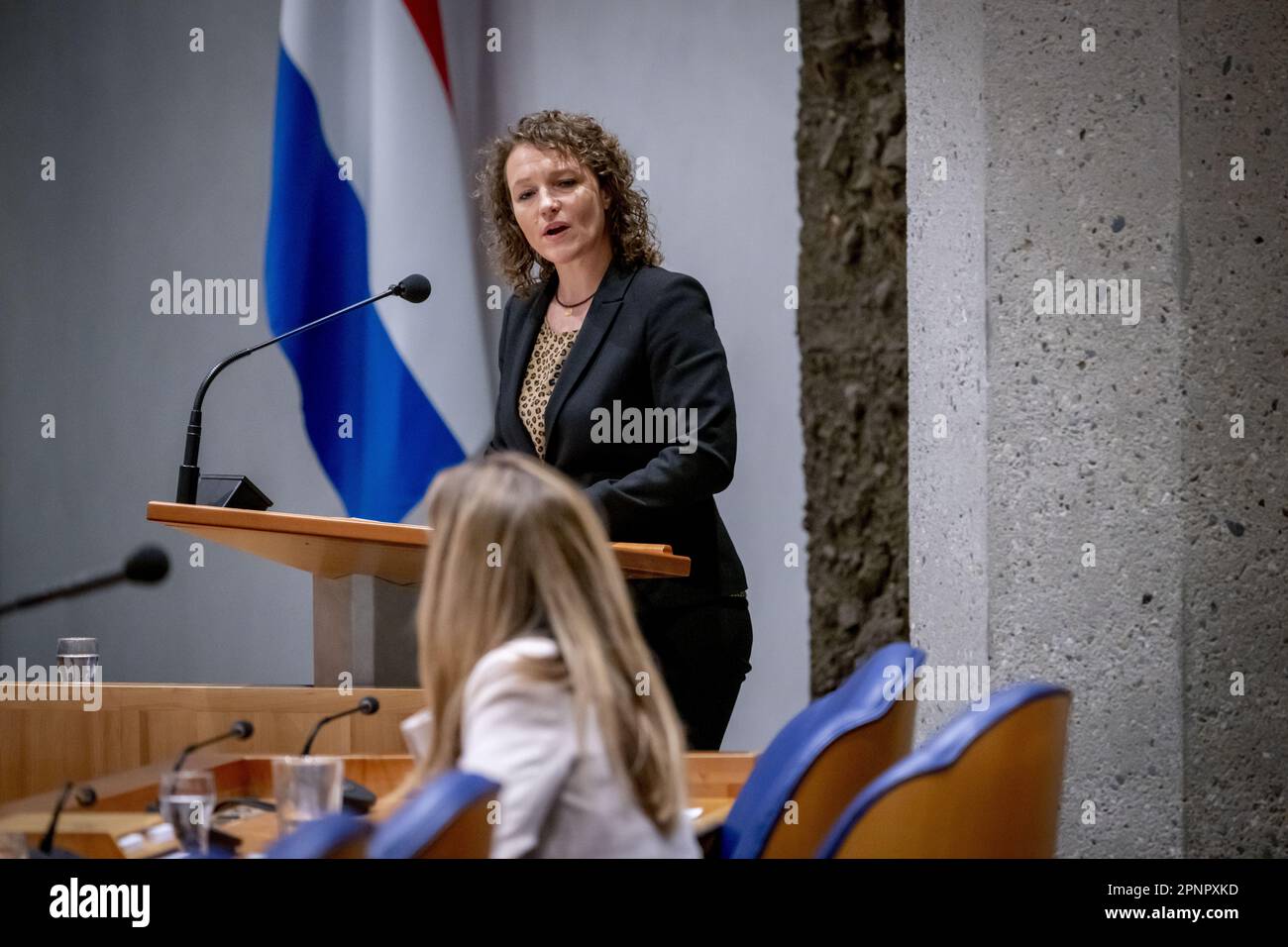THE HAGUE - Renske Leijten SP during a plenary debate in the House of ...