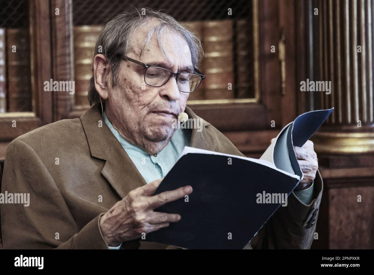 Madrid, Spain. 20th Apr, 2023. Venezuelan writer, Rafael Cadenas ...