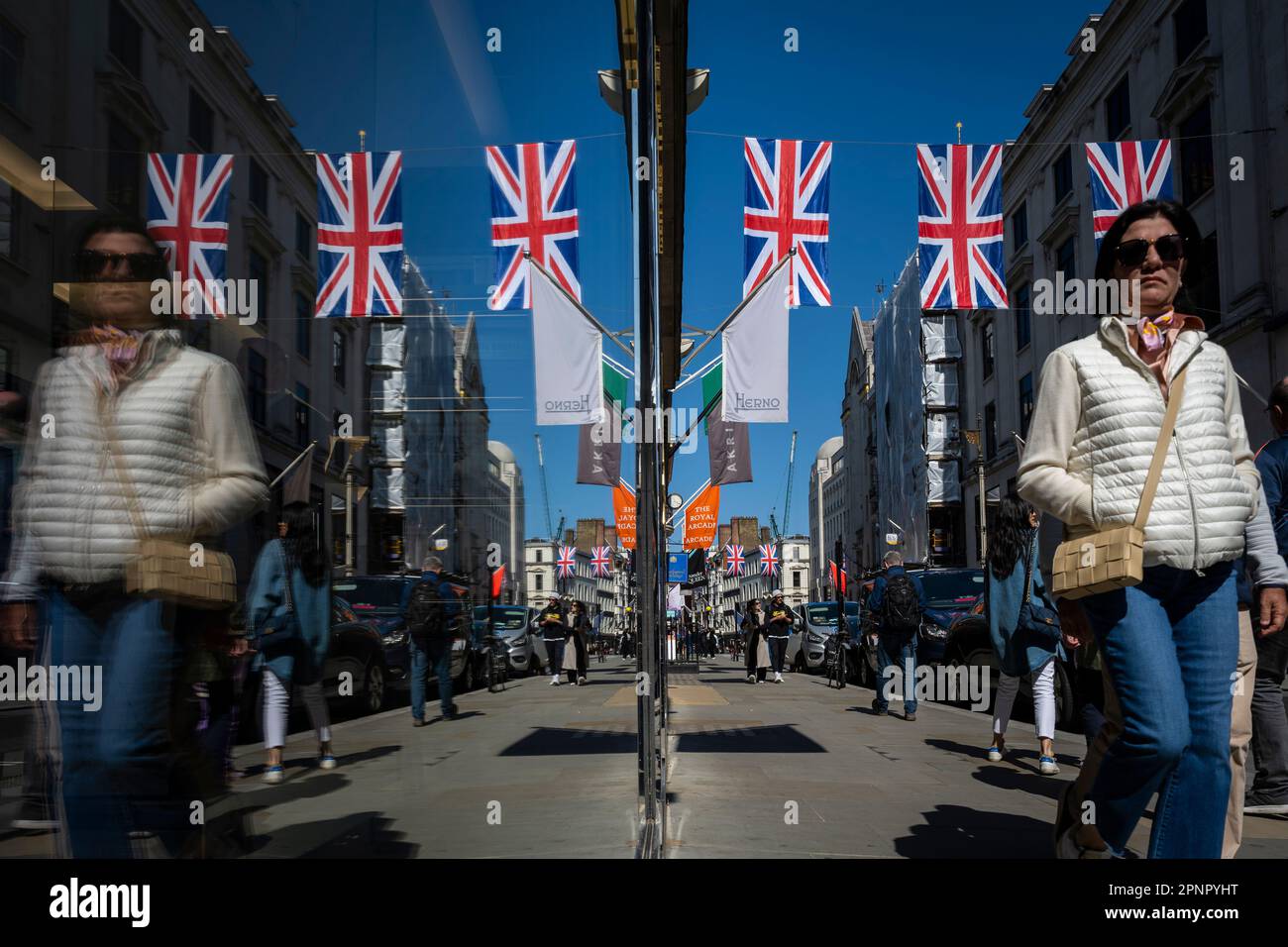 Union jack flags london bond street hi-res stock photography and images ...
