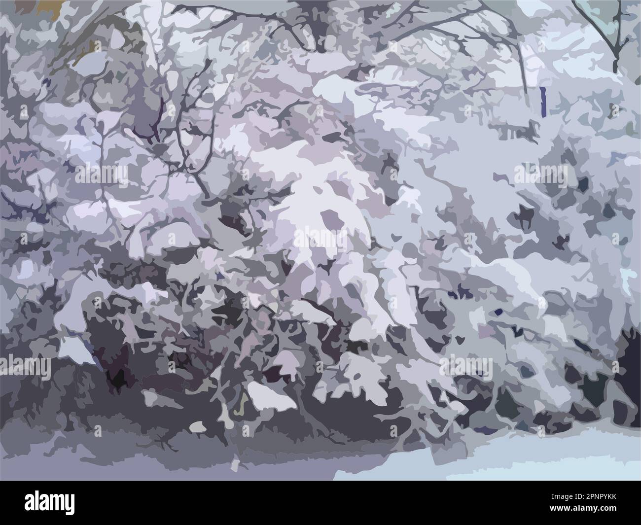 Beautiful winter landscape for posters or backgrounds and textures ...