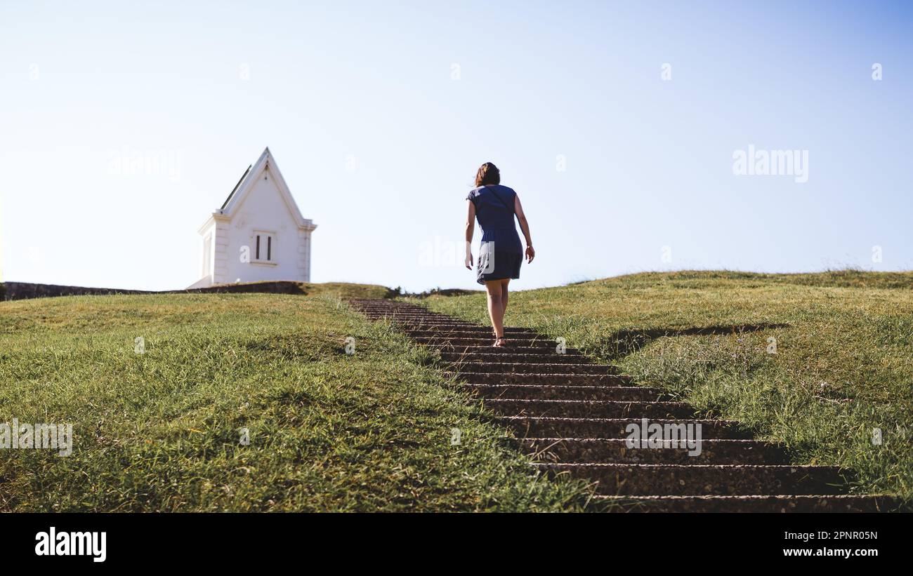 Walking up climbing step steps hi-res stock photography and images - Alamy