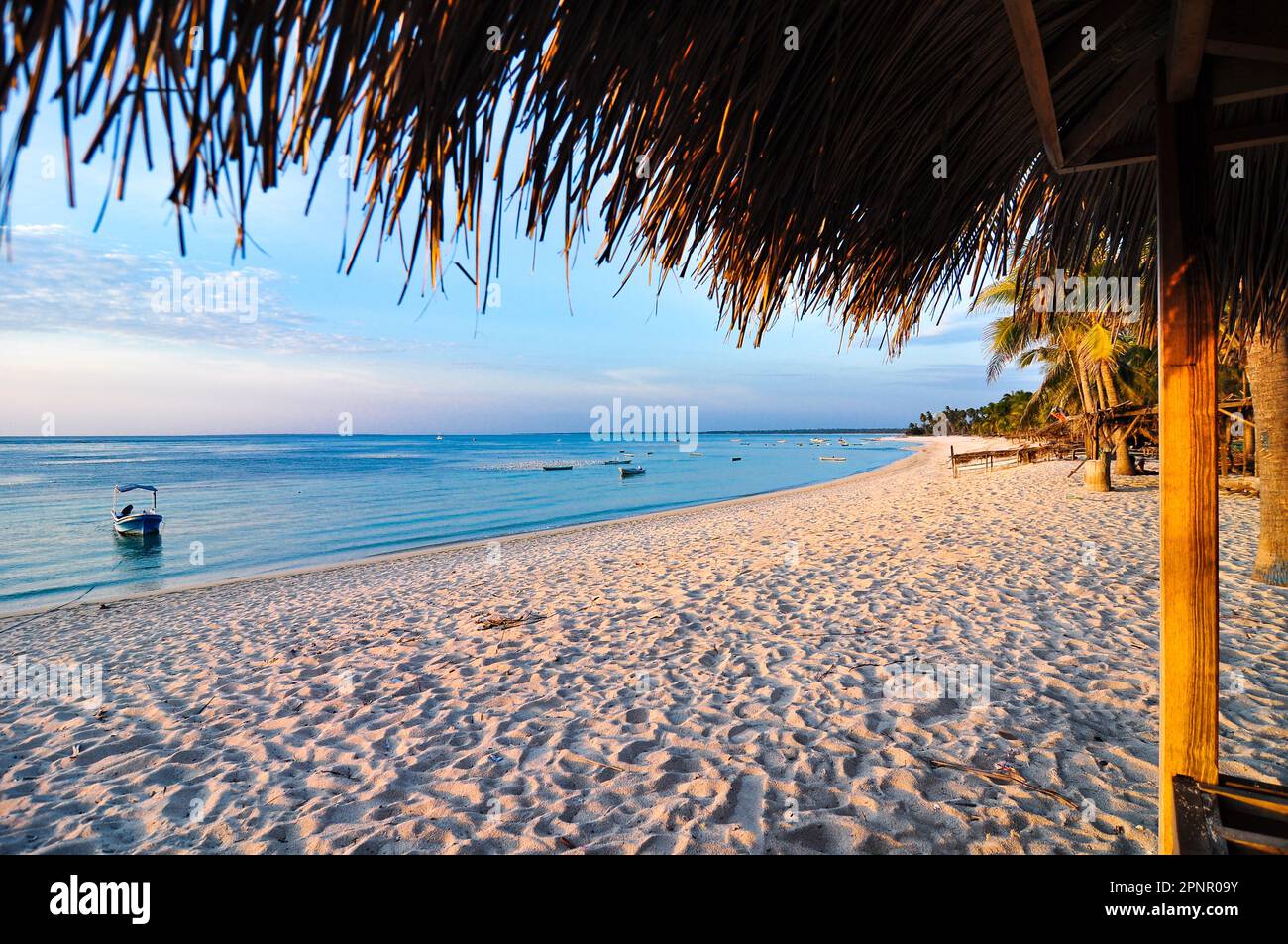 Tropical beach in late afternoon, Nemberala beach, Rote Island, East ...