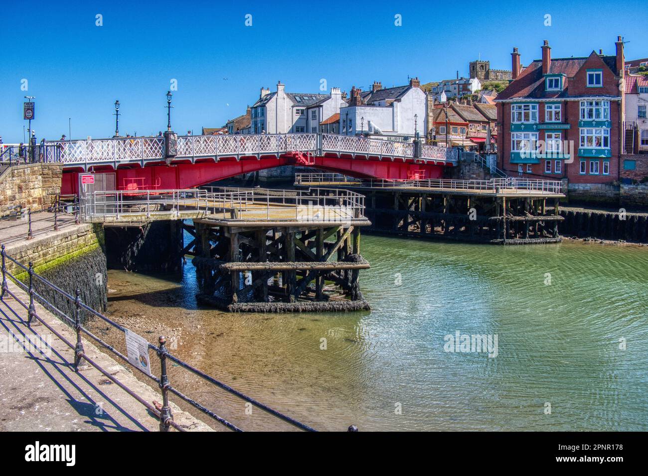Whitby Town and Harbourfront Stock Photo - Alamy