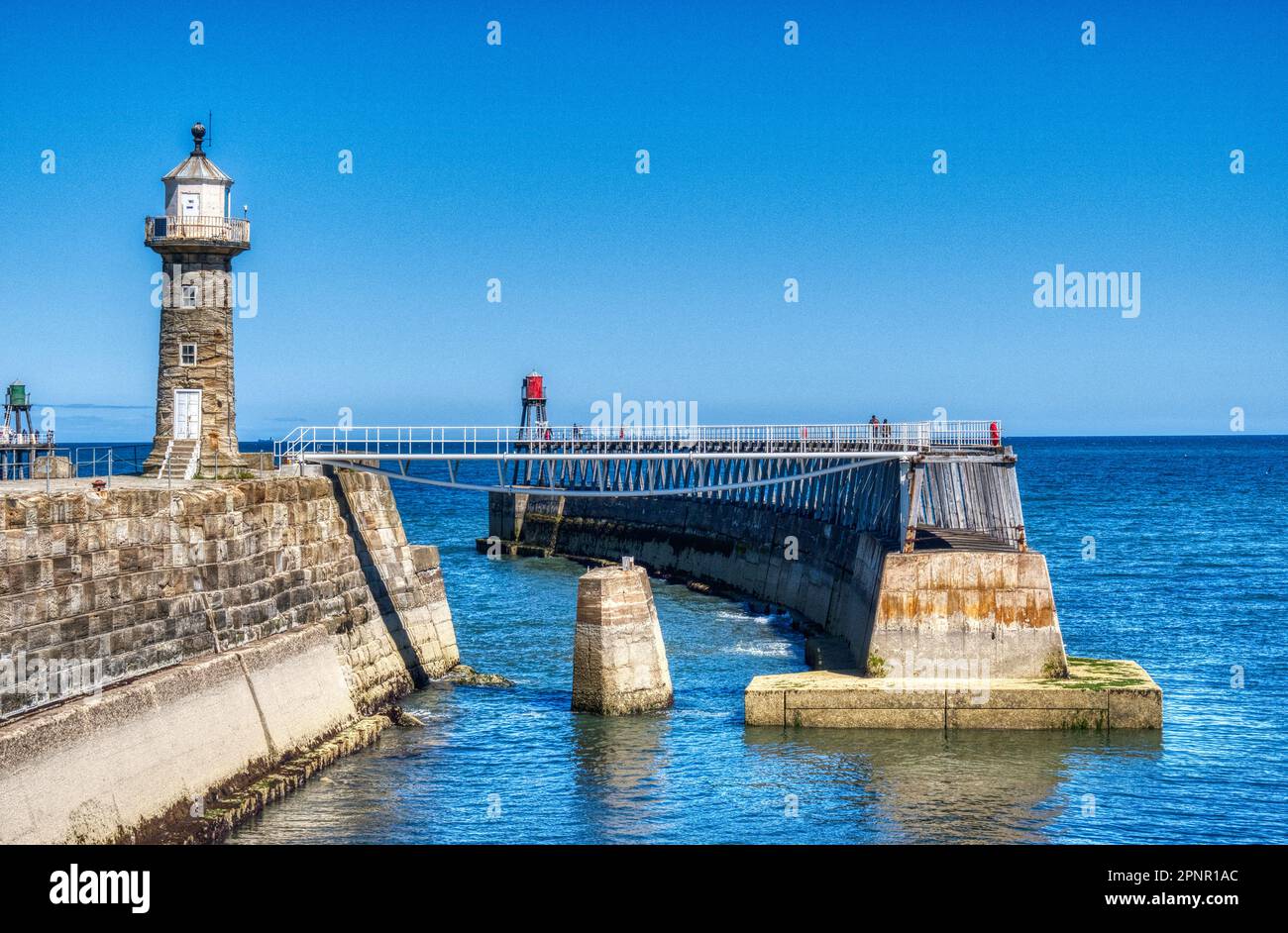 Whitby Town and Harbourfront Stock Photo - Alamy