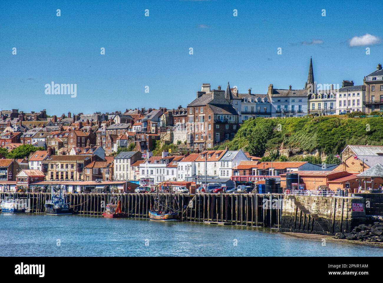 Whitby Town and Harbourfront Stock Photo - Alamy