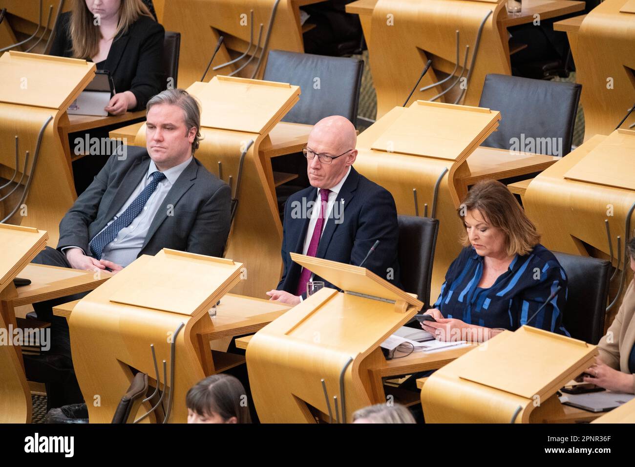 Edinburgh, Scotland, UK. 20th Apr, 2023. PICTURED: John Swinney MSP ...