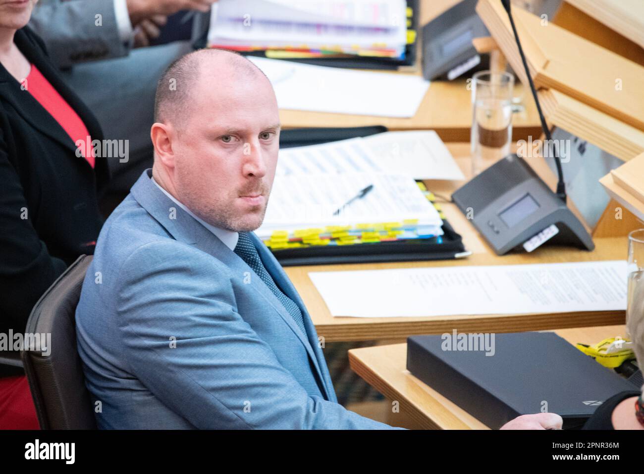 Edinburgh, Scotland, UK. 20th Apr, 2023. PICTURED: Neil Grey MSP ...