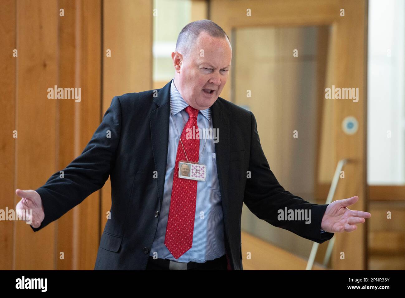 Edinburgh, Scotland, UK. 20th Apr, 2023. PICTURED: Bill Kidd MSP ...