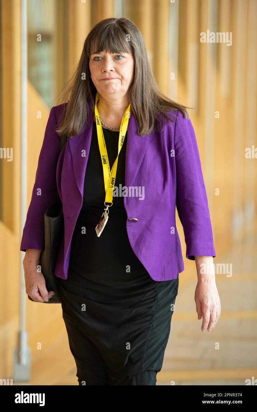 Edinburgh, Scotland, UK. 20th Apr, 2023. PICTURED: Clare Haughey MSP ...