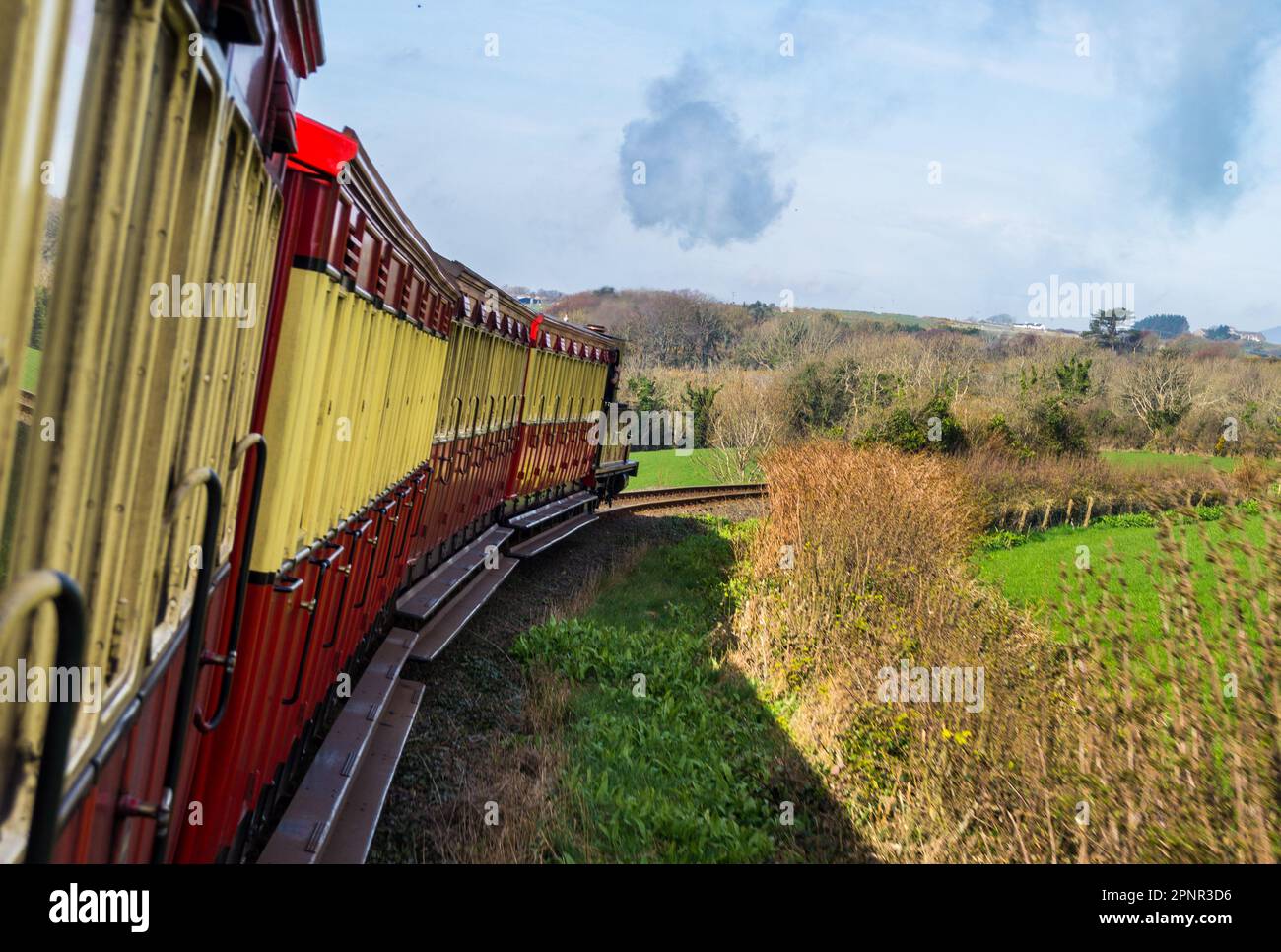 Locomotive "Caledonia" on the Isle of Man Steam Railway Stock Photo - Alamy