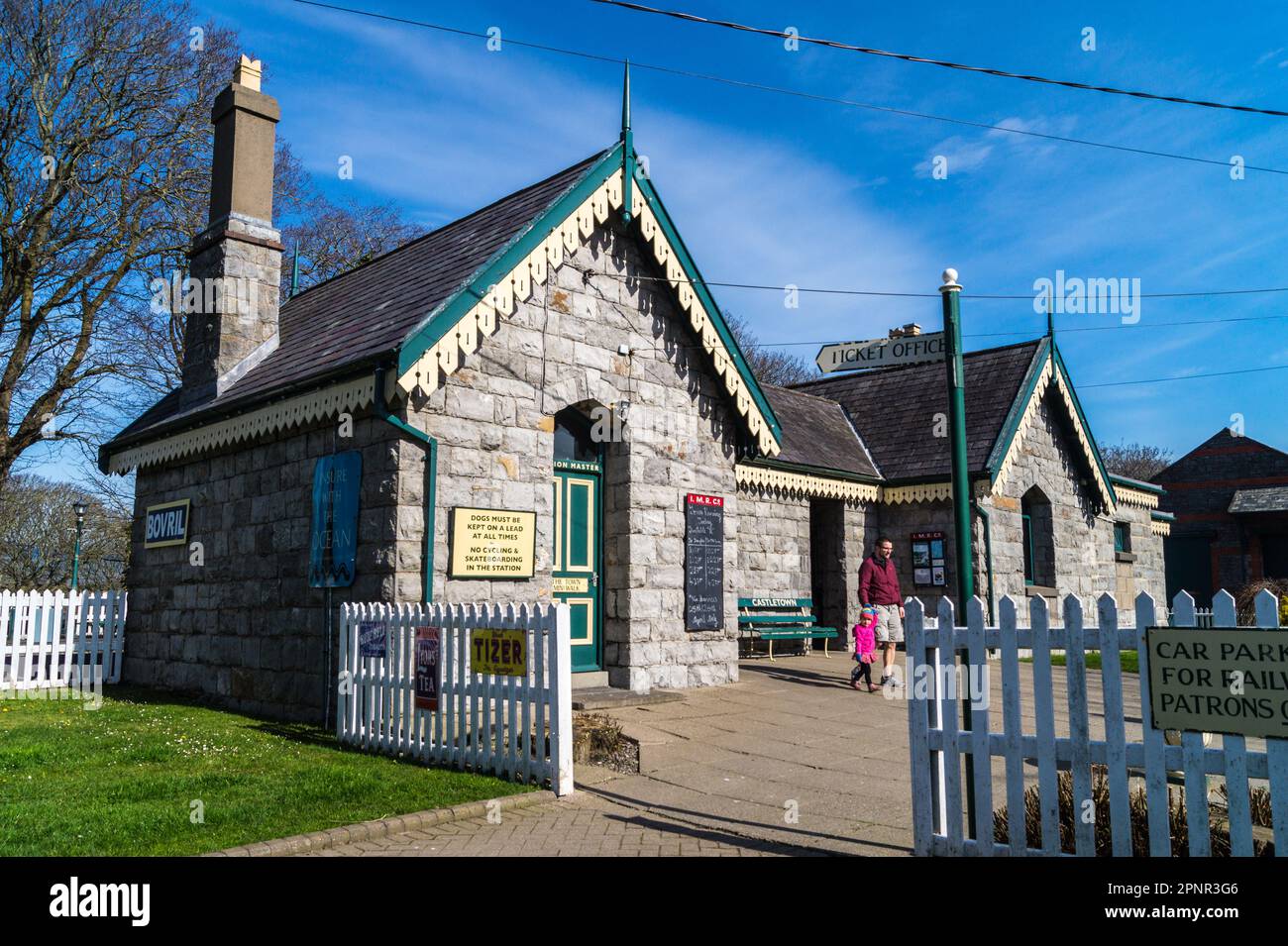 Castletown station building on the Isle of Man Steam Railway Stock ...