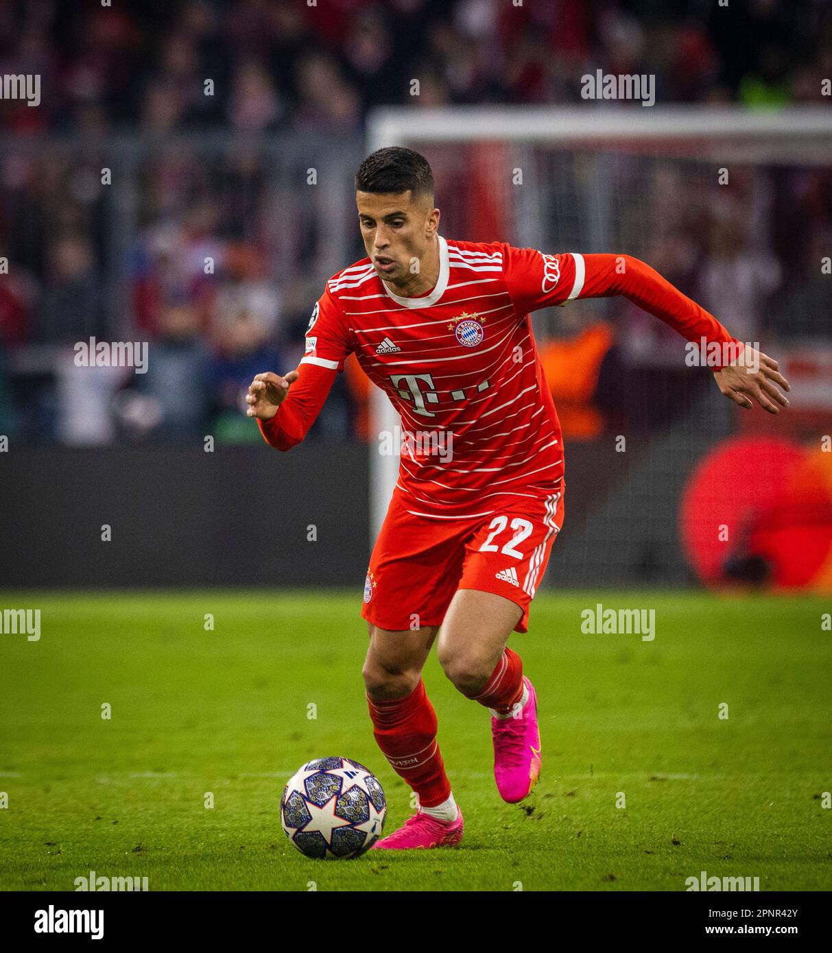 Munic, Germany. 19th Apr, 2023. Joao Pedro Cavaco Cancelo (Muenchen) FC ...