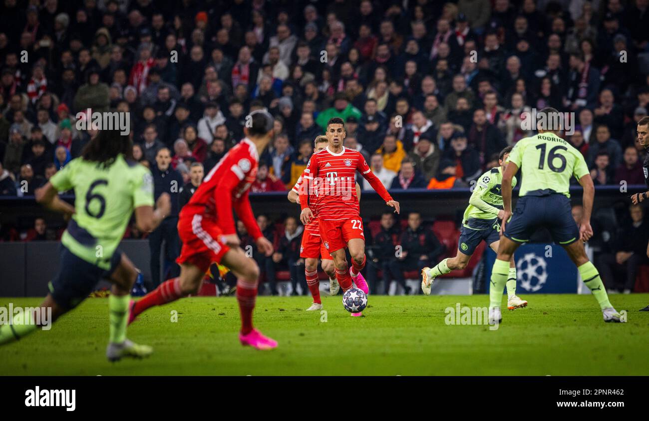 Munic, Germany. 19th Apr, 2023. Joao Pedro Cavaco Cancelo (Muenchen) FC ...