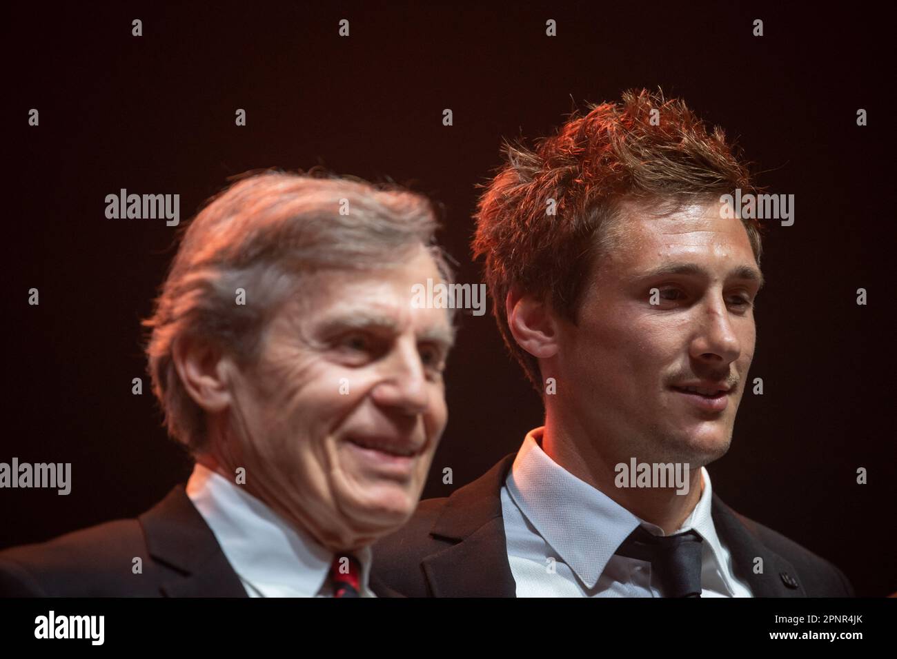 Toulon, France. 18th Apr, 2023. Jerome Gallion (L) and Baptiste Serin ...