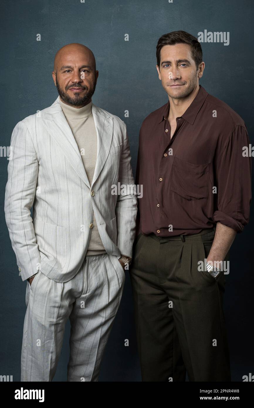Dar Salim, left and Jake Gyllenhaal pose for a portrait to promote the ...