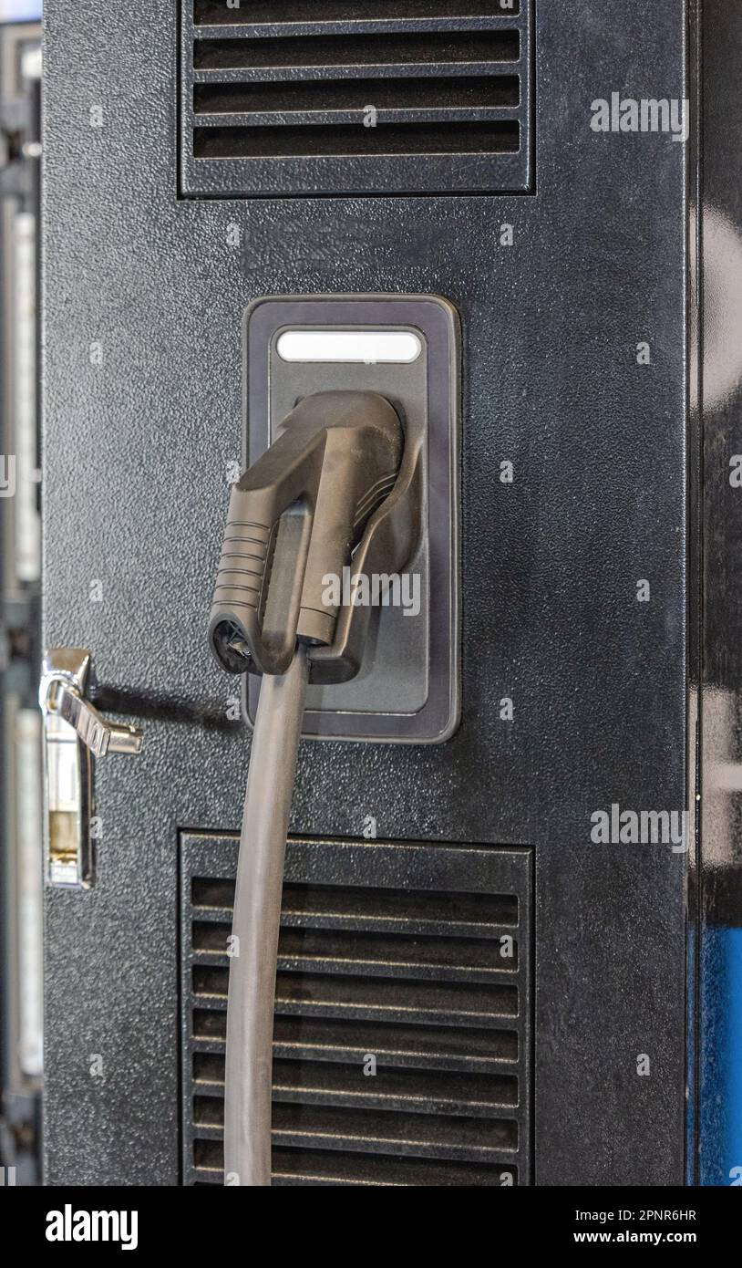 Combined Charging System Adapter Electric Vehicle Station Stock Photo ...