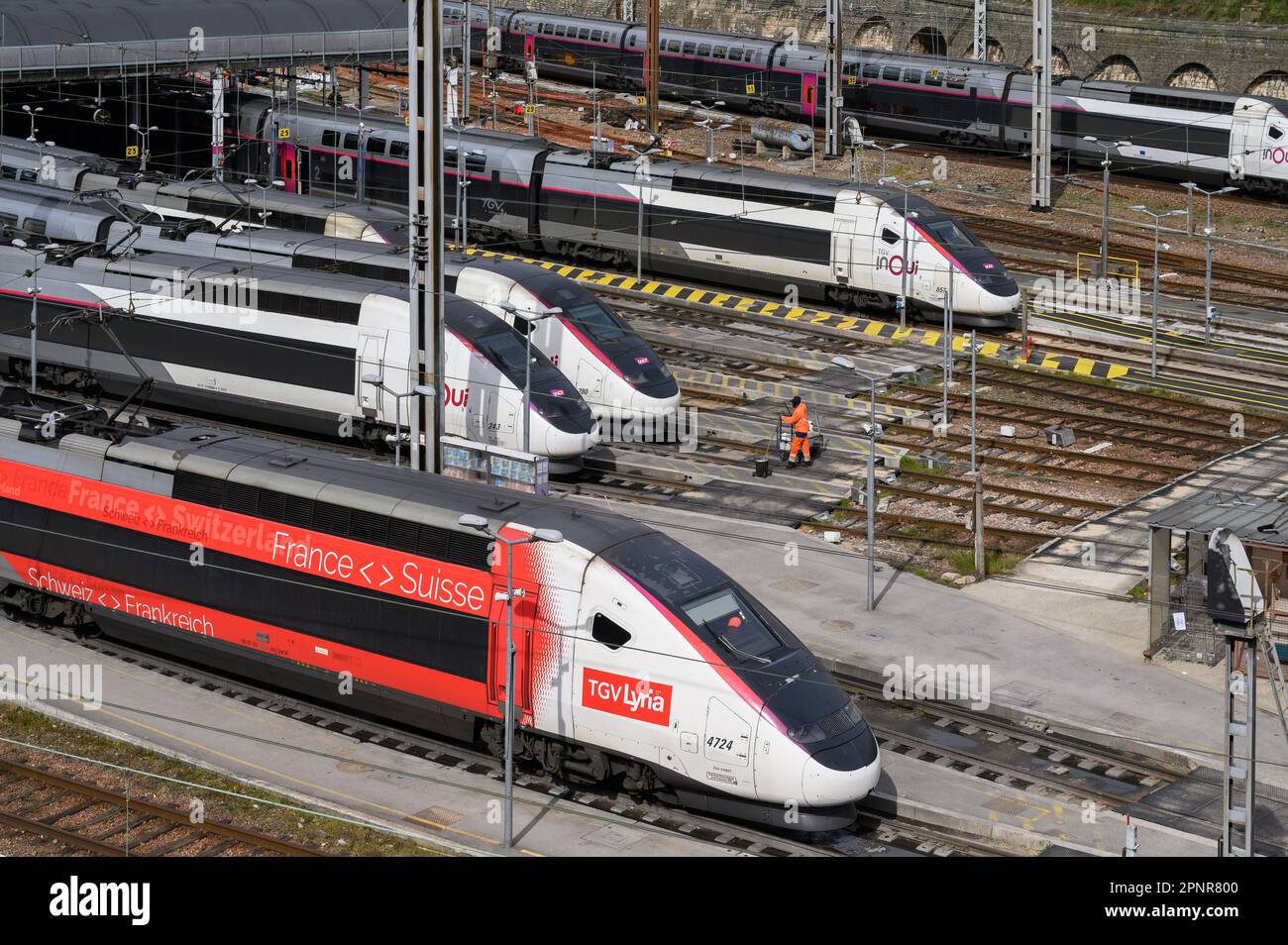 Julien Mattia / Le Pictorium - Illustrative photos of TGVs from the ...