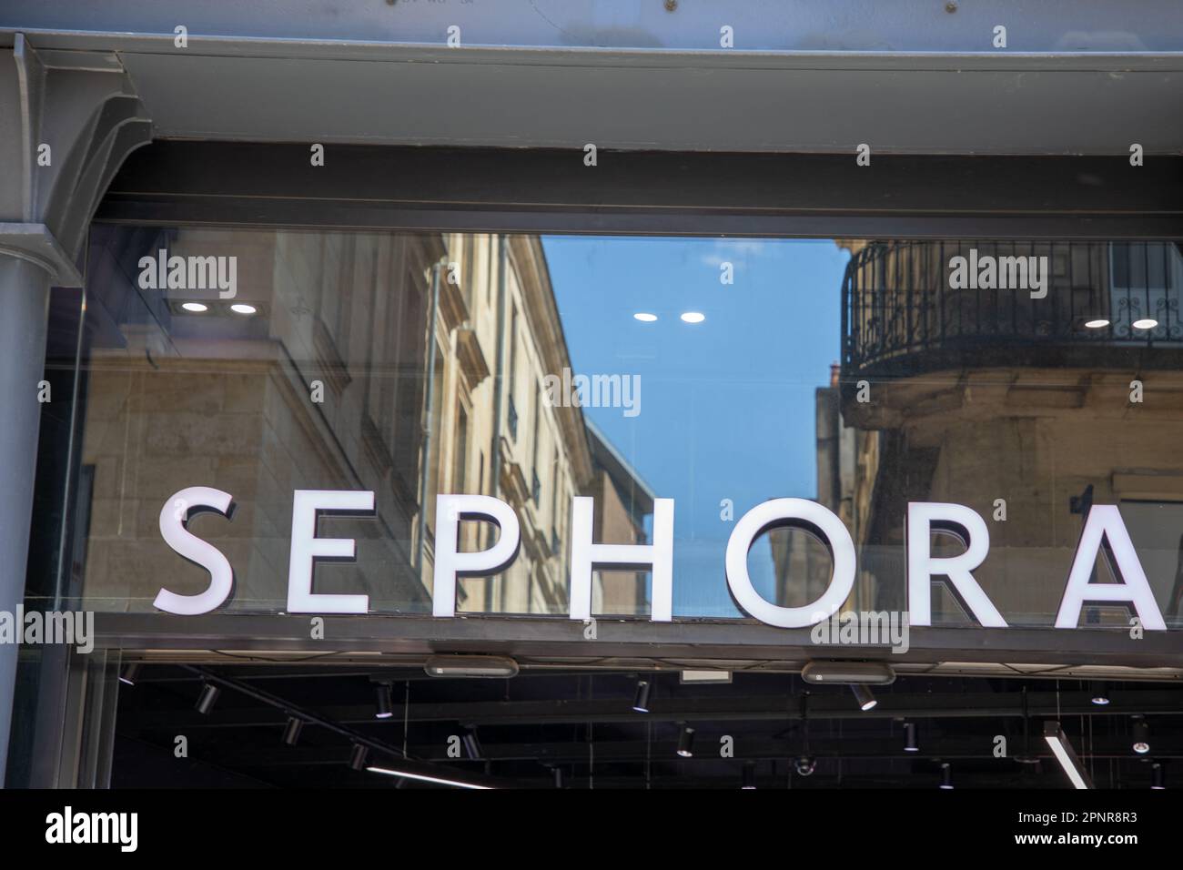 Bordeaux , Aquitaine France - 04 17 2023 : Sephora sign text and brand ...