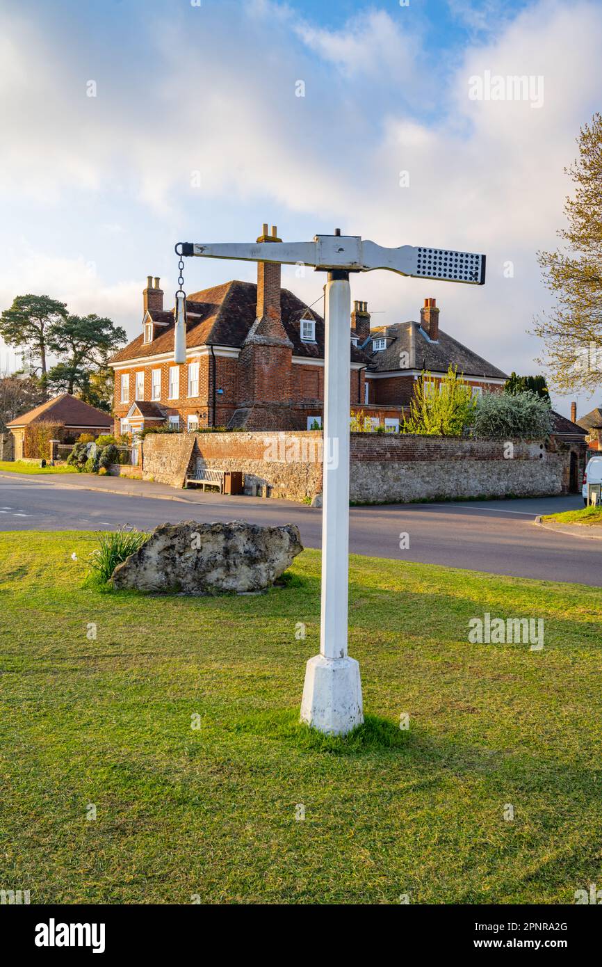 The Quintain on the village green Offham Kent Stock Photo - Alamy
