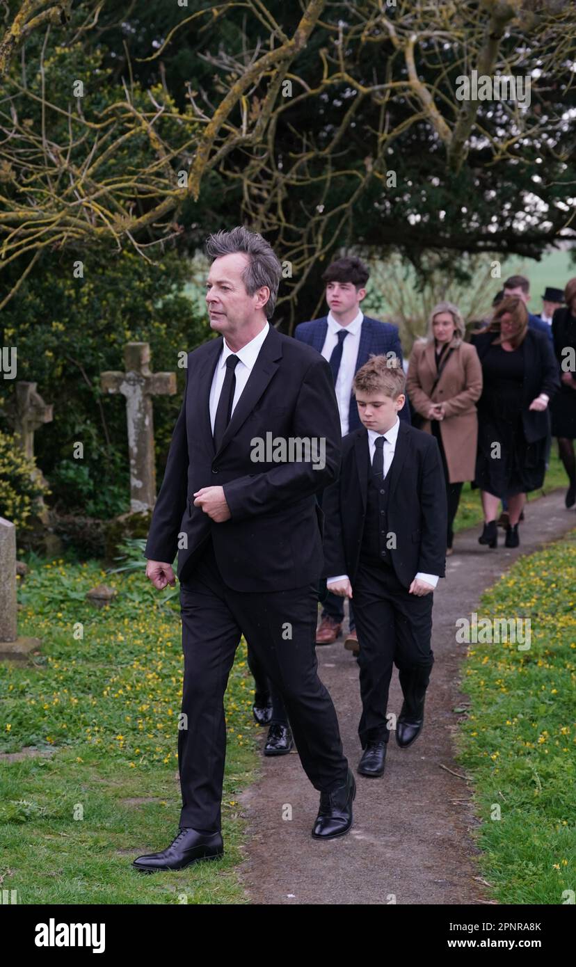 Comedian Julian Clary arriving for the funeral of Paul O'Grady at St ...