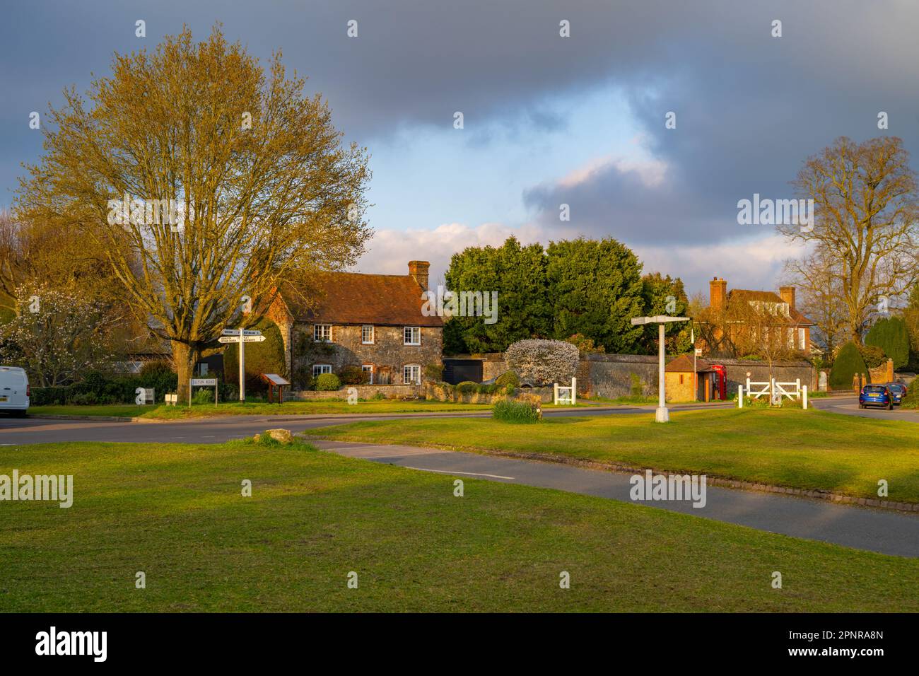 The Quintain on the village green Offham Kent Stock Photo - Alamy