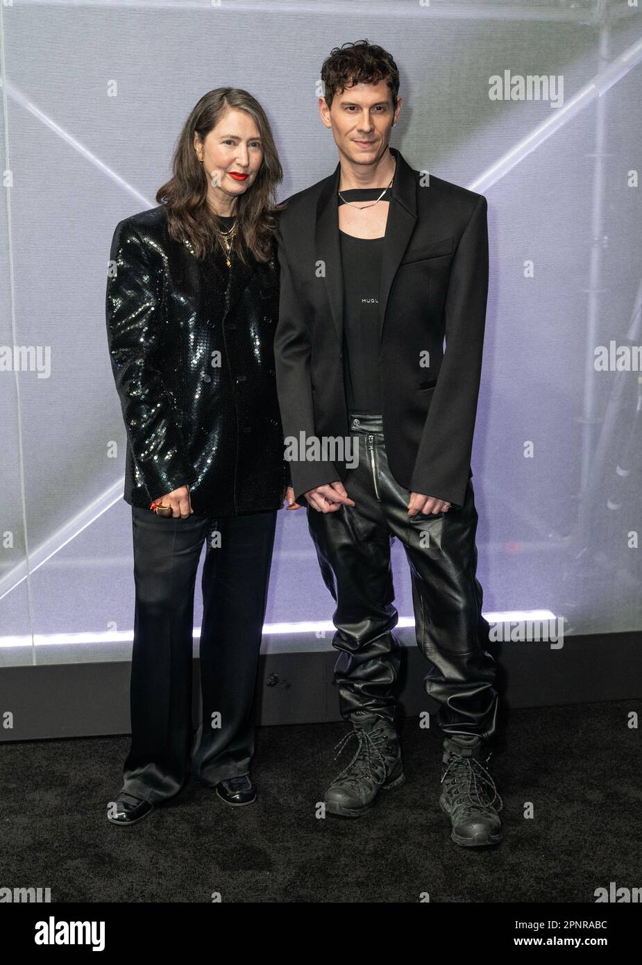 Anne-Sofie Johansson and Casey Cadwallader attend the H&M Mugler launch ...