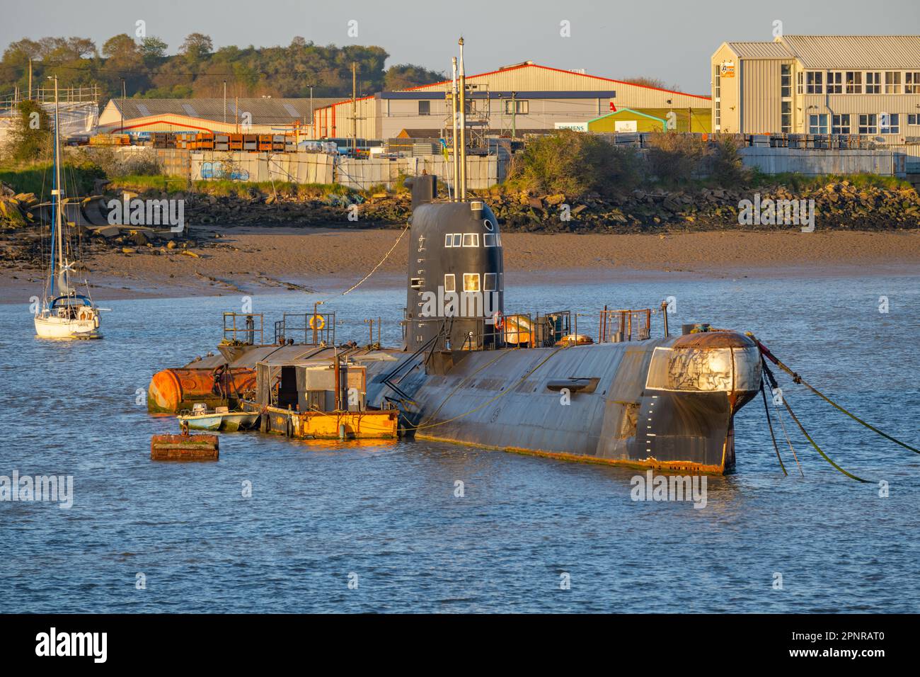 Foxtrot B-49 U-475 Black Widow Submarine moored on the river Medway at ...