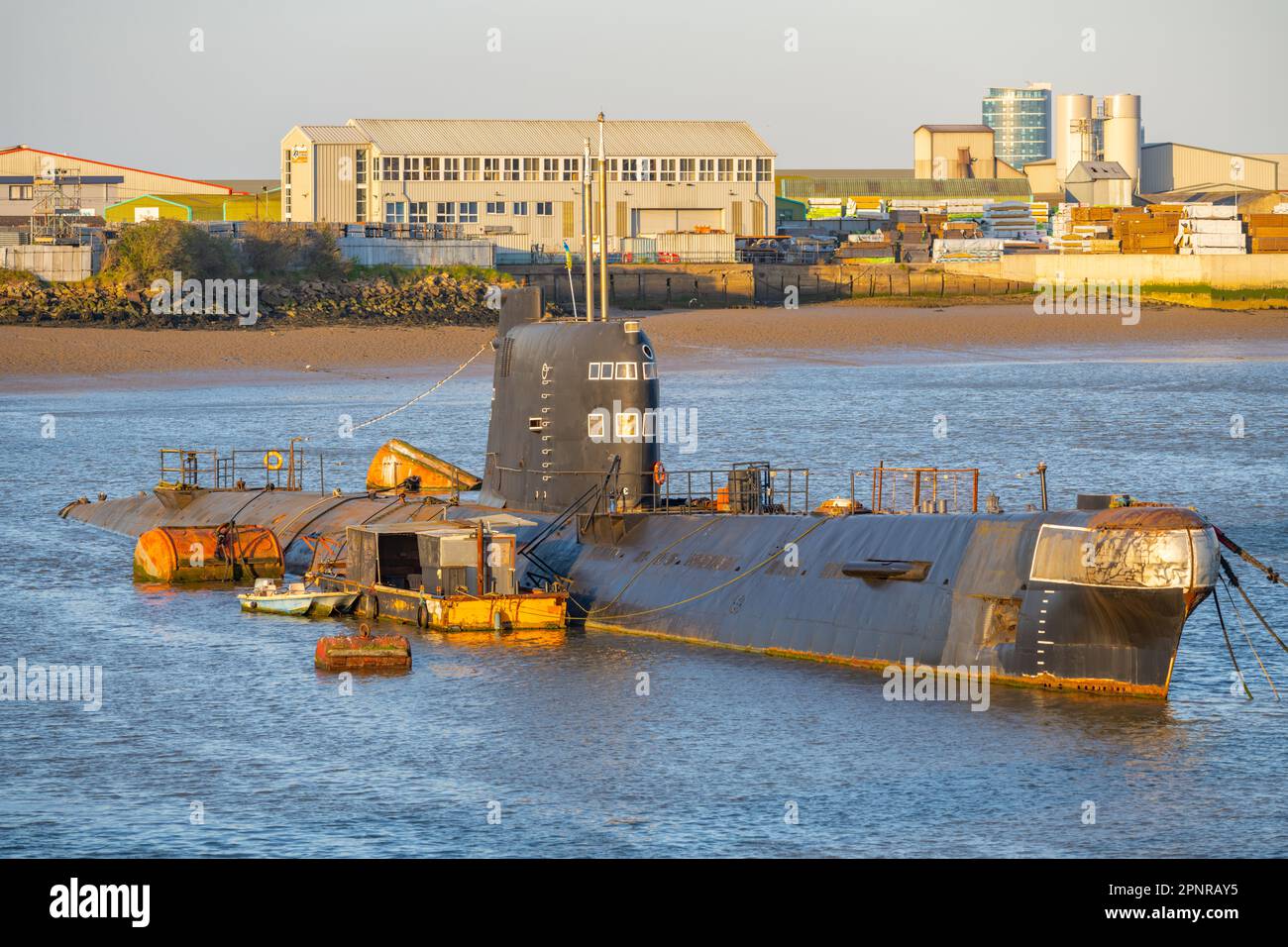 Foxtrot B-49 U-475 Black Widow Submarine moored on the river Medway at ...