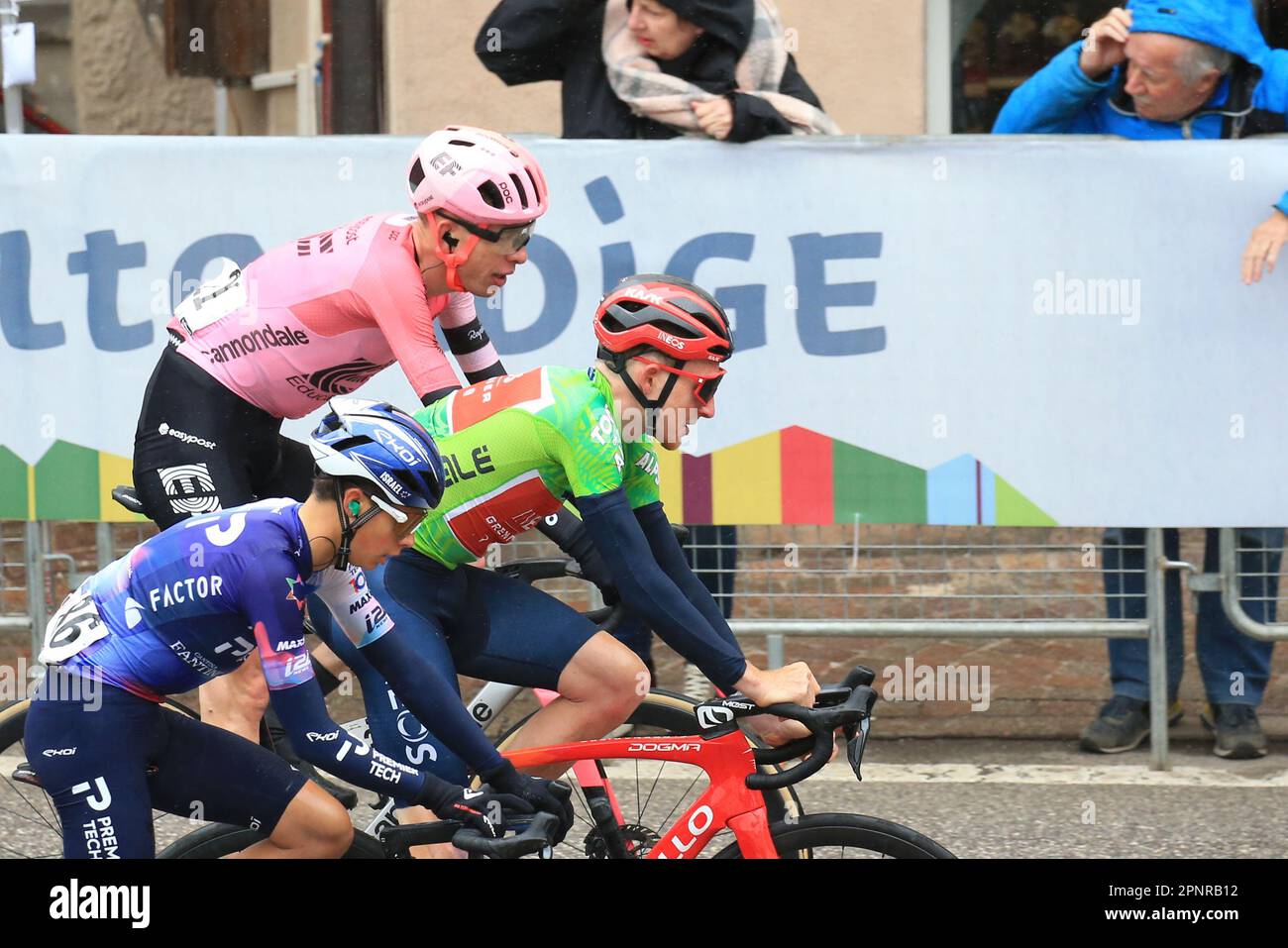 Predazzo, Italy. 20th Apr, 2023. UCI Tour of the Alps Road Cycling Race ...