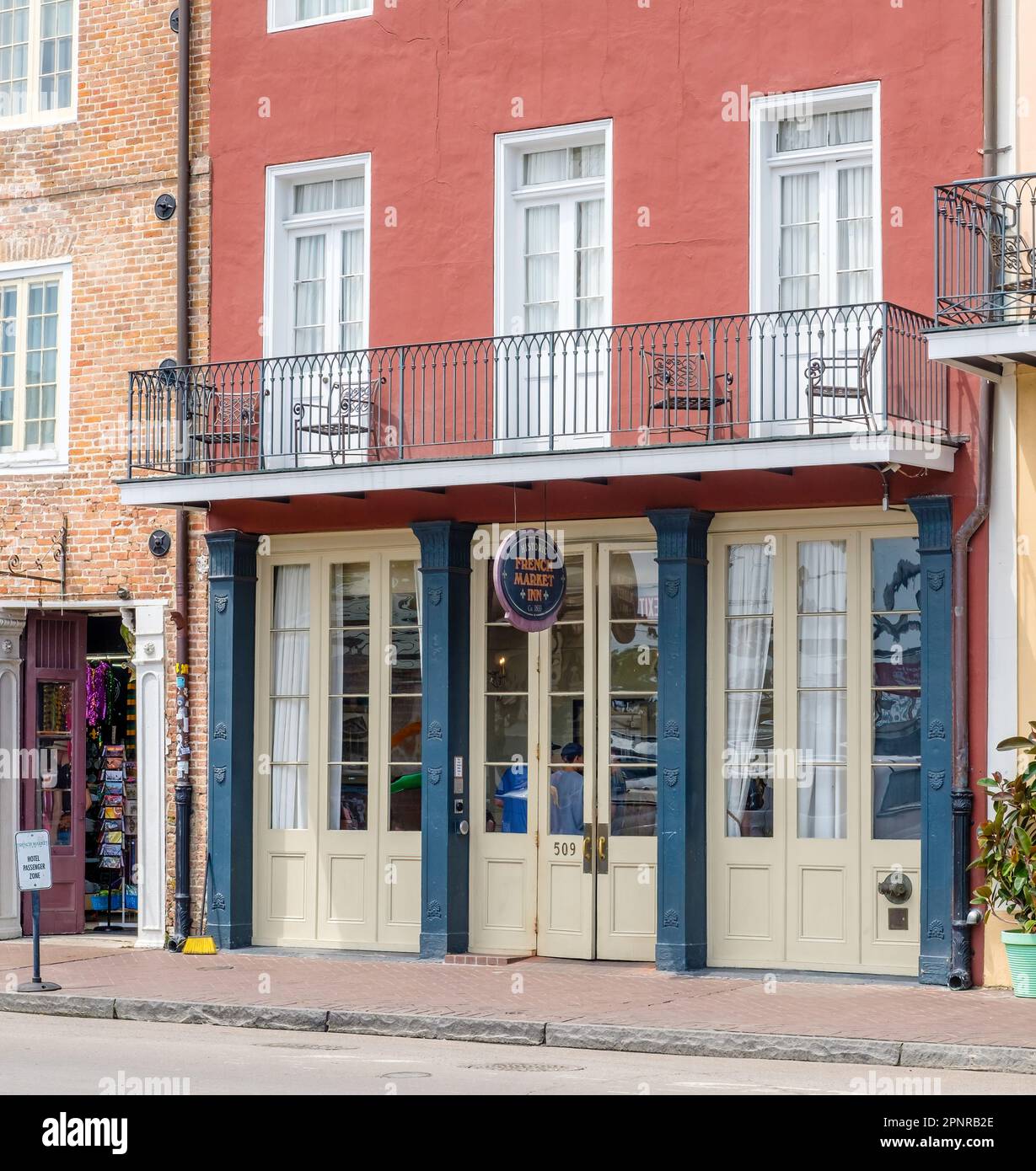 NEW ORLEANS, LA, USA - APRIL 2, 2023: Front of the Historic French ...