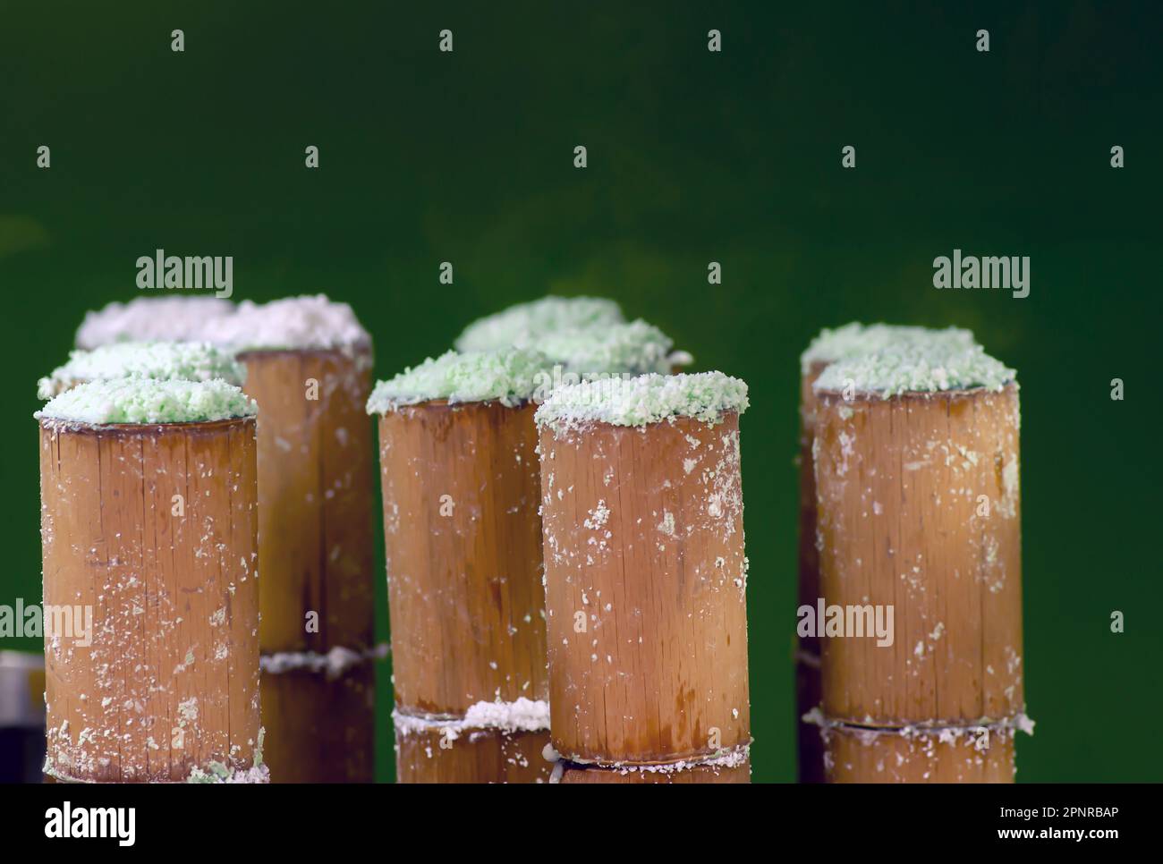 Kue Putu, Indonesian traditional street food, made with bamboo ...