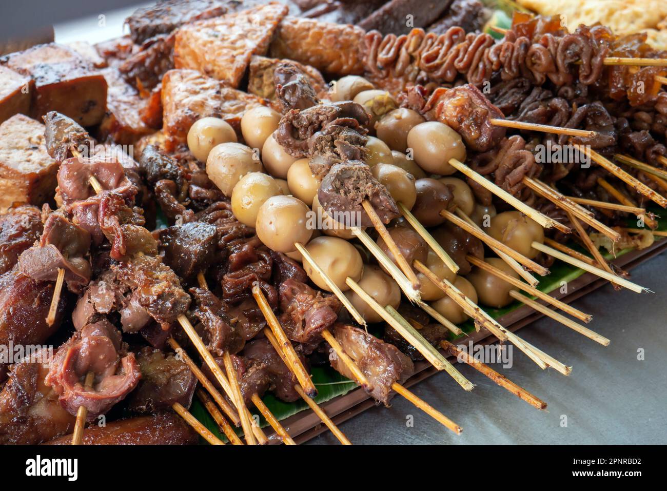 Innards satay on Angkringan, delicious street food in Yogyakarta ...