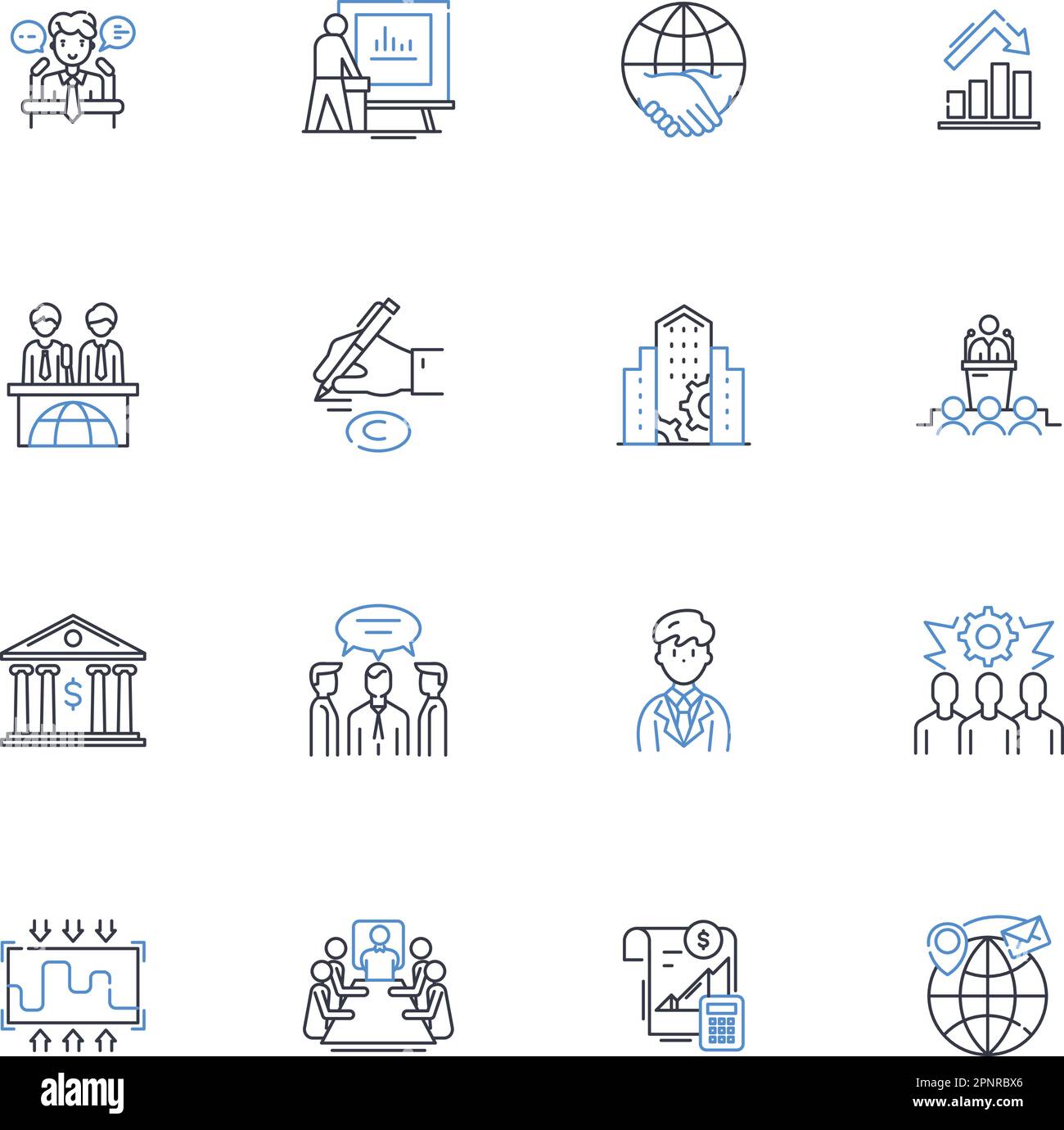 High-tech leadership line icons collection. Innovation, Strategy ... High-tech leadership line icons collection. Innovation, Strategy ...