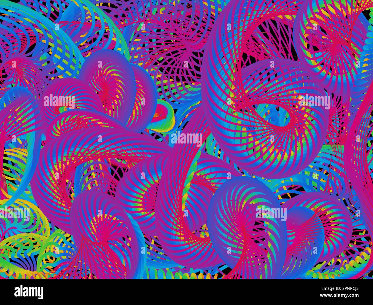 Illustration of abstract psychic wave that represents an expanded ...