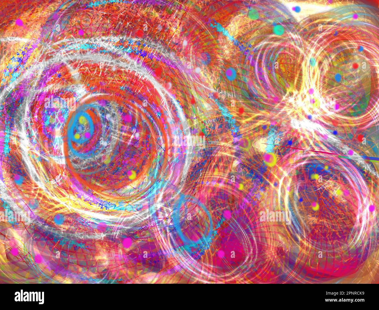 Illustration of abstract psychic wave that represents an expanded ...